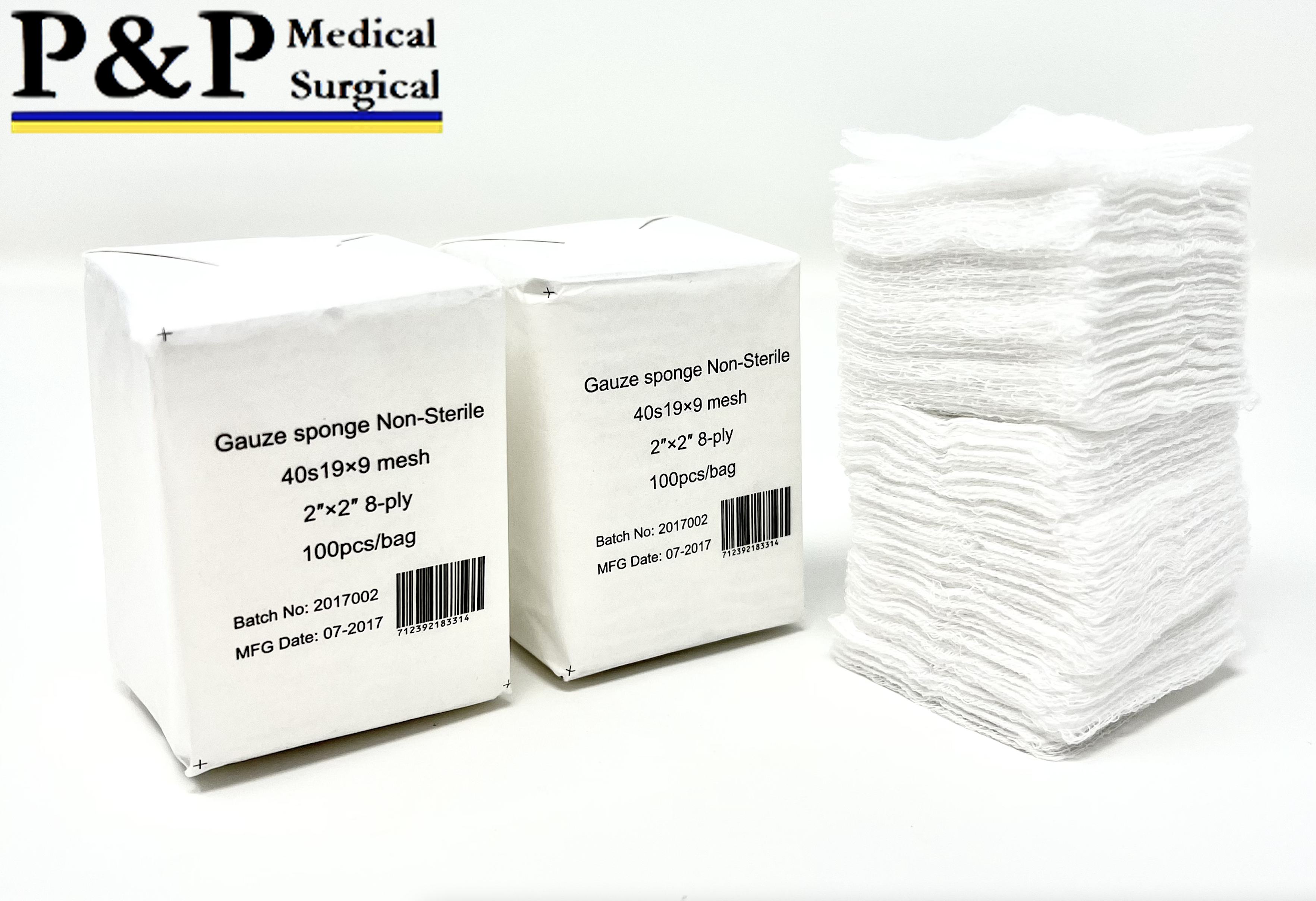 Gauze Surgical Sponges Cotton NON STERILE Woven 8-ply High Grade ...