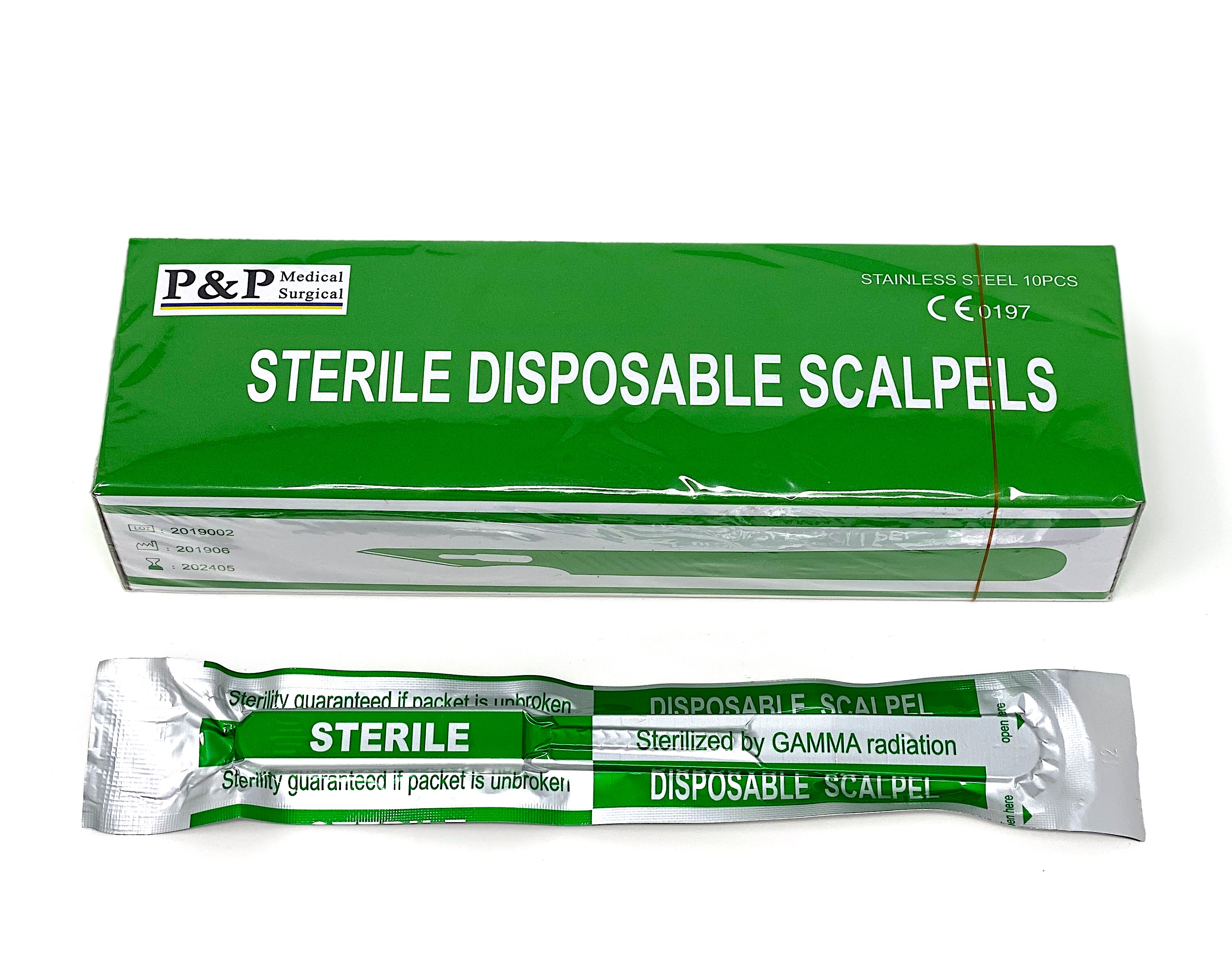 Disposable Scalpels Sterile Surgical Blade Size 12 Stainless Steel with ...